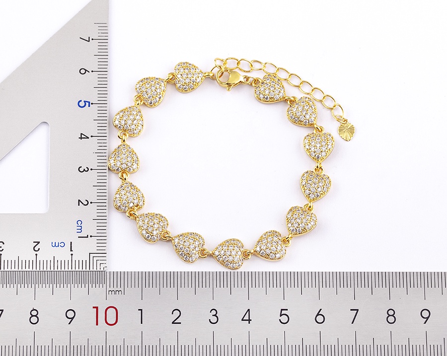 New Arrival Creative Design Luxury Gold Color Chain Bracelets Love ...