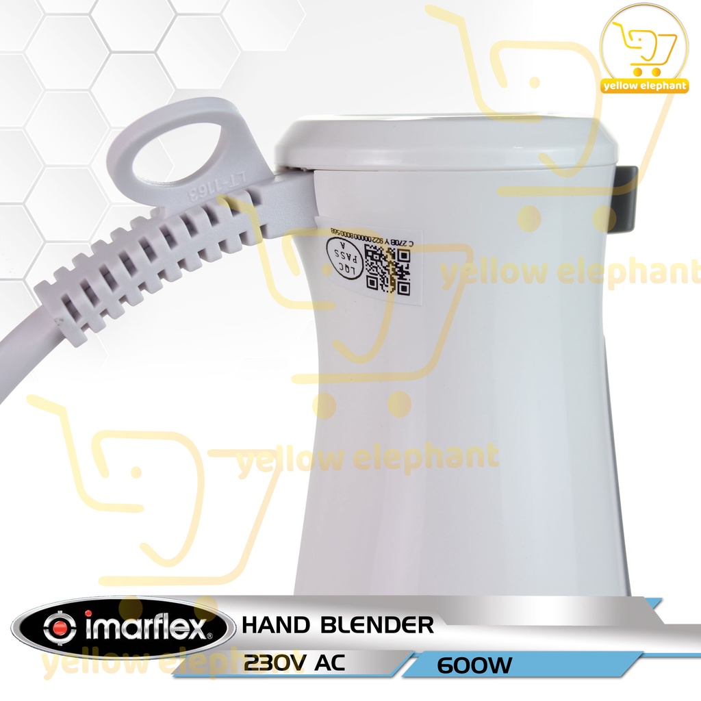 Imarflex ISB-610 Blender 1L Immersion Blender (600WATTS) - Yellow Elephant | Shopee Philippines