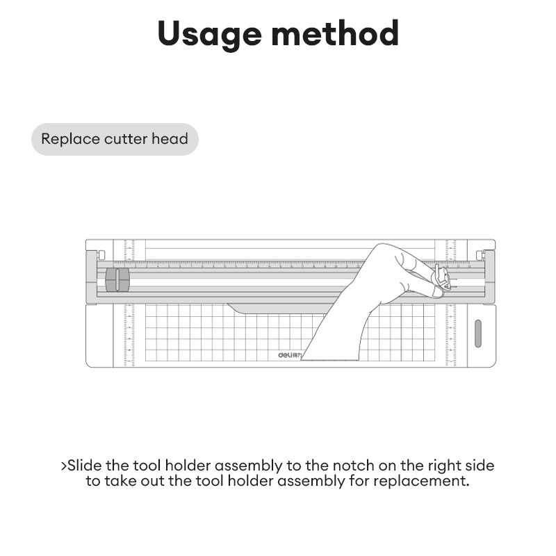 Deli A4/A5 Paper Cutter Sharp Paper Cutting Tool Manual Paper Trimmer ...