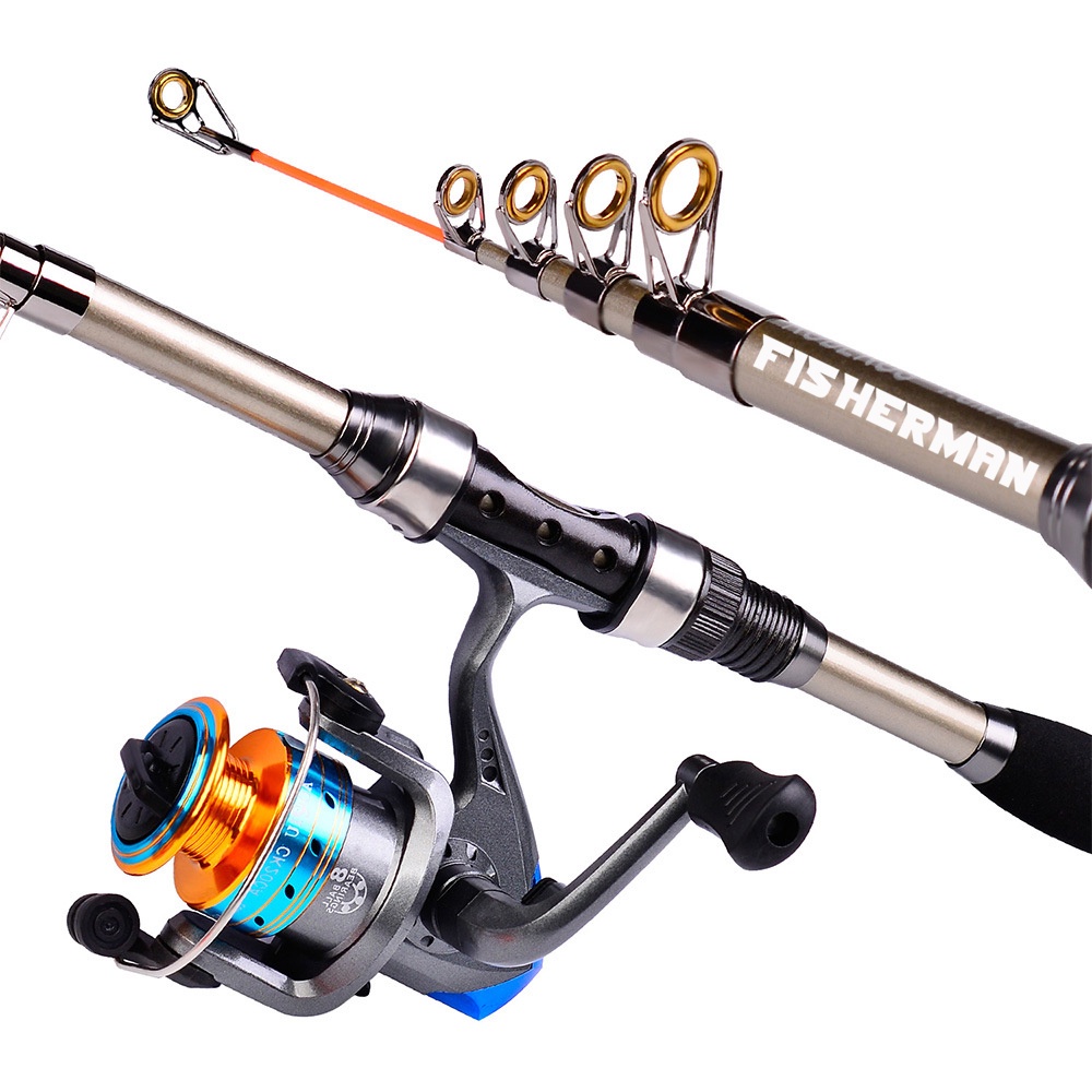 Fisherman 1.8m Fishing Rod And Reel Combo Kit Spinning Rods Line Lu ...