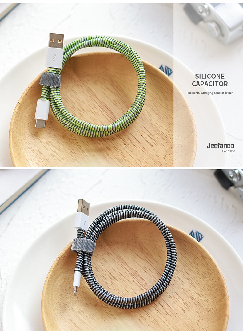 BlueWow 1.4m Cable Protector Winder For Usb Charging Data Wire Protection Cover Protect Cord ...