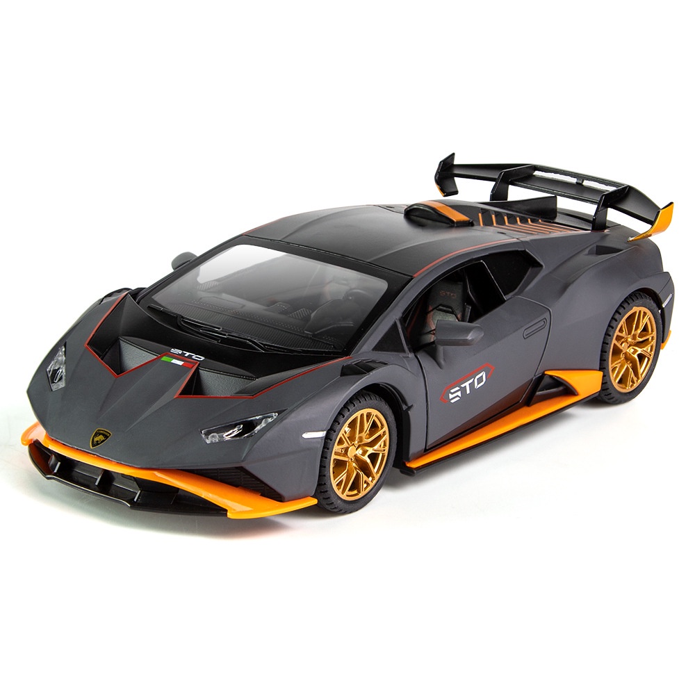 1:24 Scale Lamborghini Huracan STO Alloy Car Model Light & Sound Effect ...