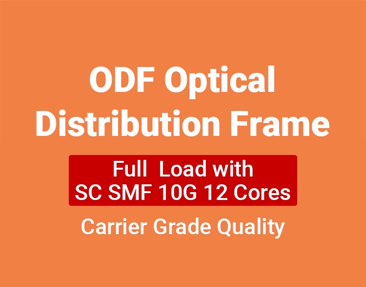 AMPCOM 12-Port ODF Optical Distribution Frame Optic Patch Panel LC SC ...