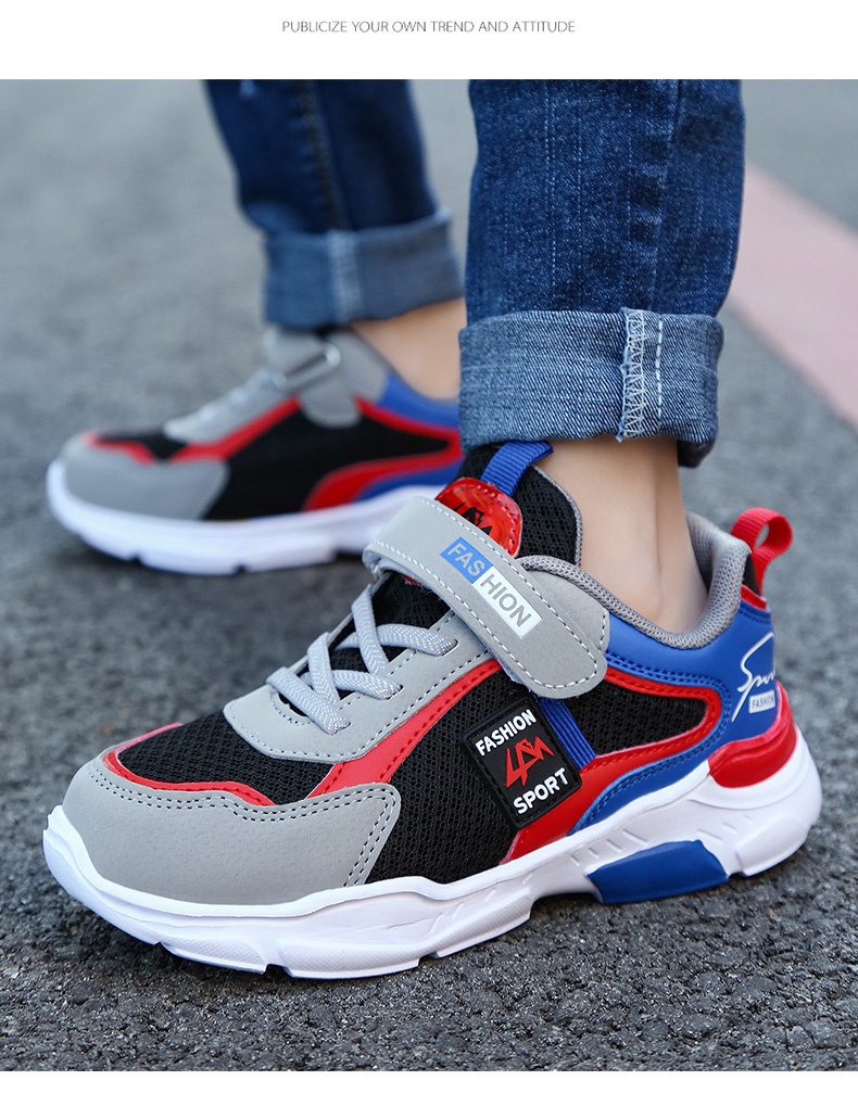 Kids Shoes Kids Breathable Mesh Running Shoes Anti-Slip/Super Light ...