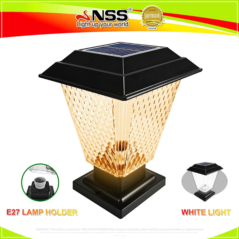 NSS Solar Lamp Lawn solar light outdoor Waterproof Post Lamp Outdoor ...