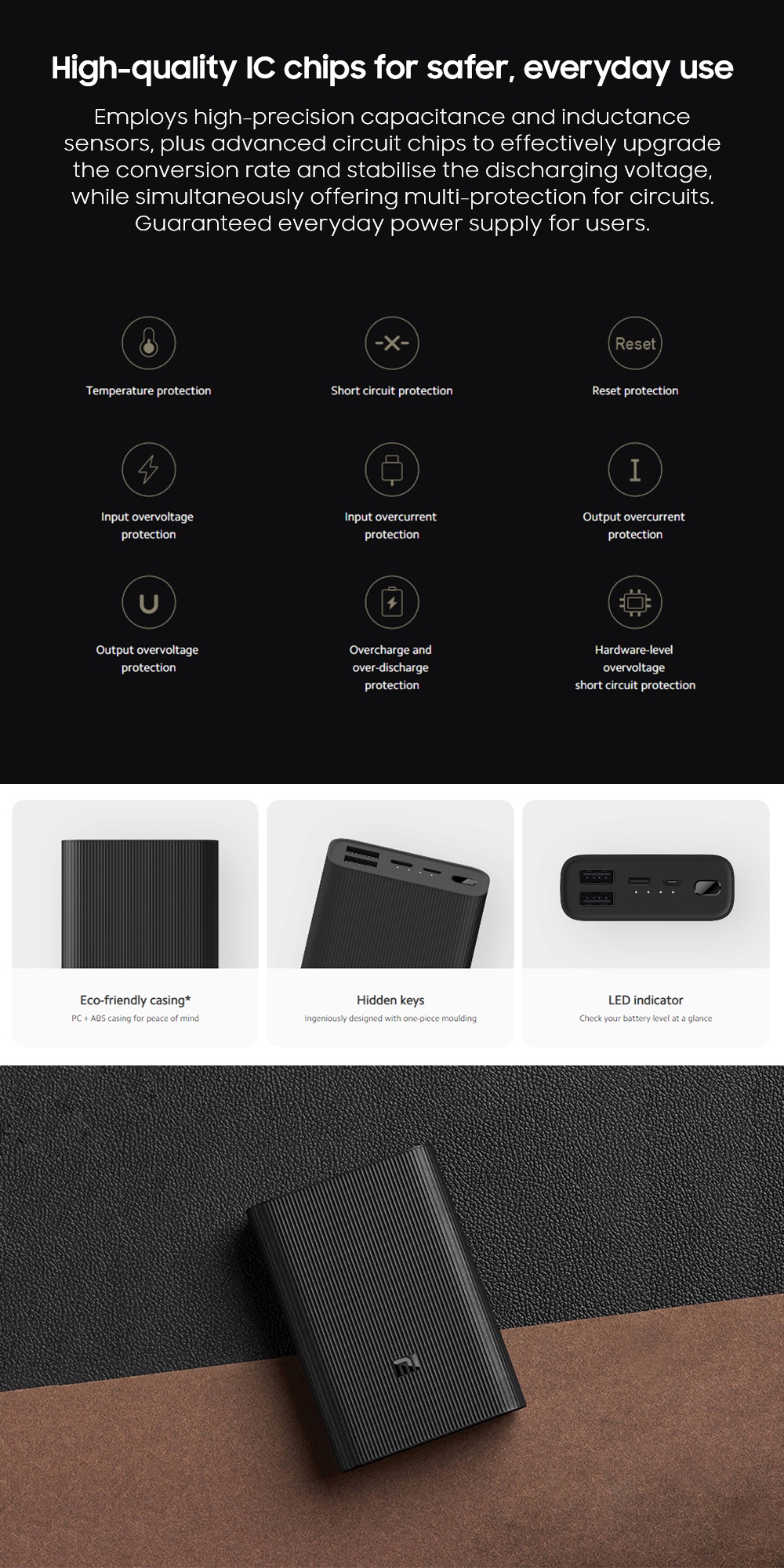 Xiaomi Mi 10000mAh Power Bank 3 Ultra Compact | Compact / Portable ...