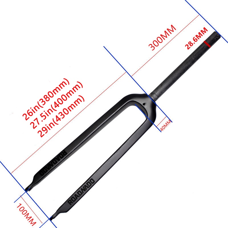 ⚡Super Value SALE⚡ 【Full Carbon Bike Fork】Straight Tube mtb Fork Bike ...