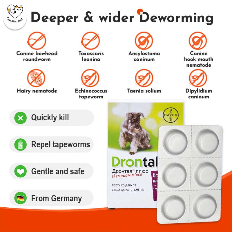 Drontal Buy 3 Get 1 Free Drontal Tasty Dewormer Tablets For Dogs Cats ...