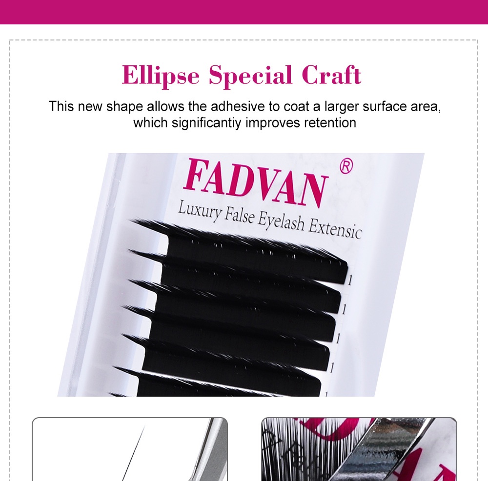Fadvan 16 Line L/L+/LC/LD/LU Curl individual lashes soft eyelash ...