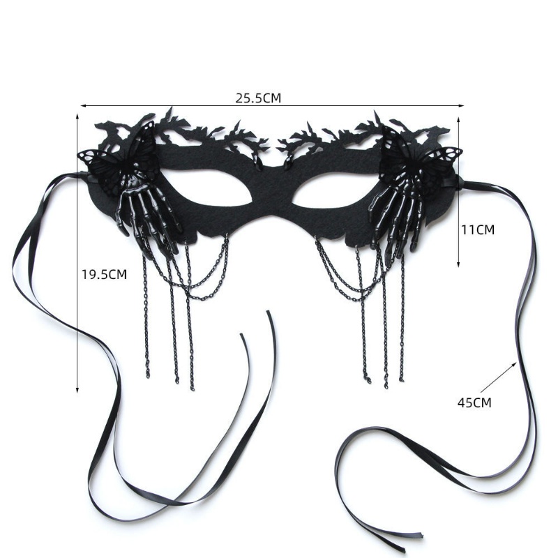Masquerade Queen Witch Death Half-Face Princess Sexy Mask Stage ...