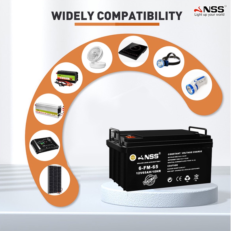NSS 40AH 65AH 100AH solar battery rechargeable sealed lead-acid battery ...