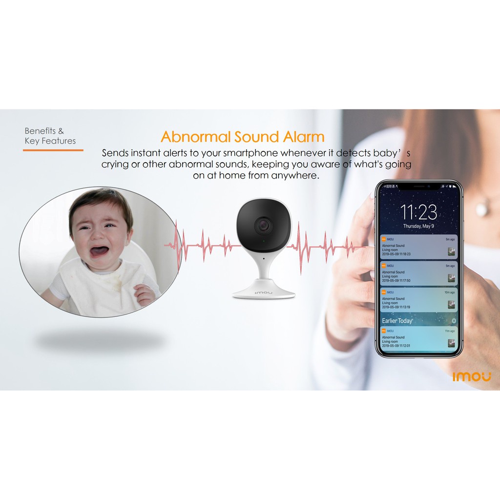 IMOU Cue 1080P CCTV Camera Baby Monitor Human Detection And Smart ...