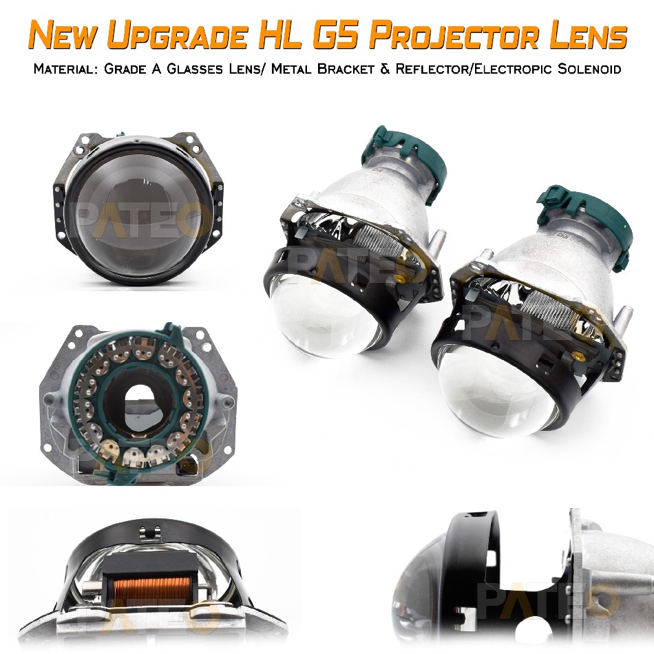 HID LED Bi-xenon Projector Lens Replace For Mazda 6g D2S Headlight Lenses Retrofit For Hella G5 ...