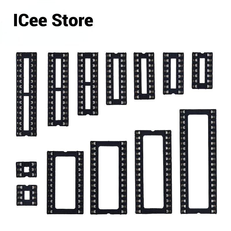 80Pcs IC Socket Pitch 2.54 6Pin 8Pin 14Pin 16Pin 18Pin 20Pin 24Pin ...