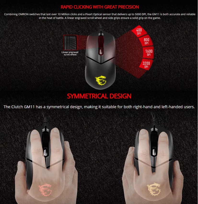 Msi Gaming Gear Vigor GK30 Combo Gaming RGB MechanicalLike Keyboard and ...