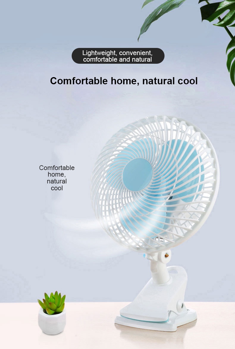 High Quality Portable Shaking Head Three Blade Folding Table Clip Fan ...