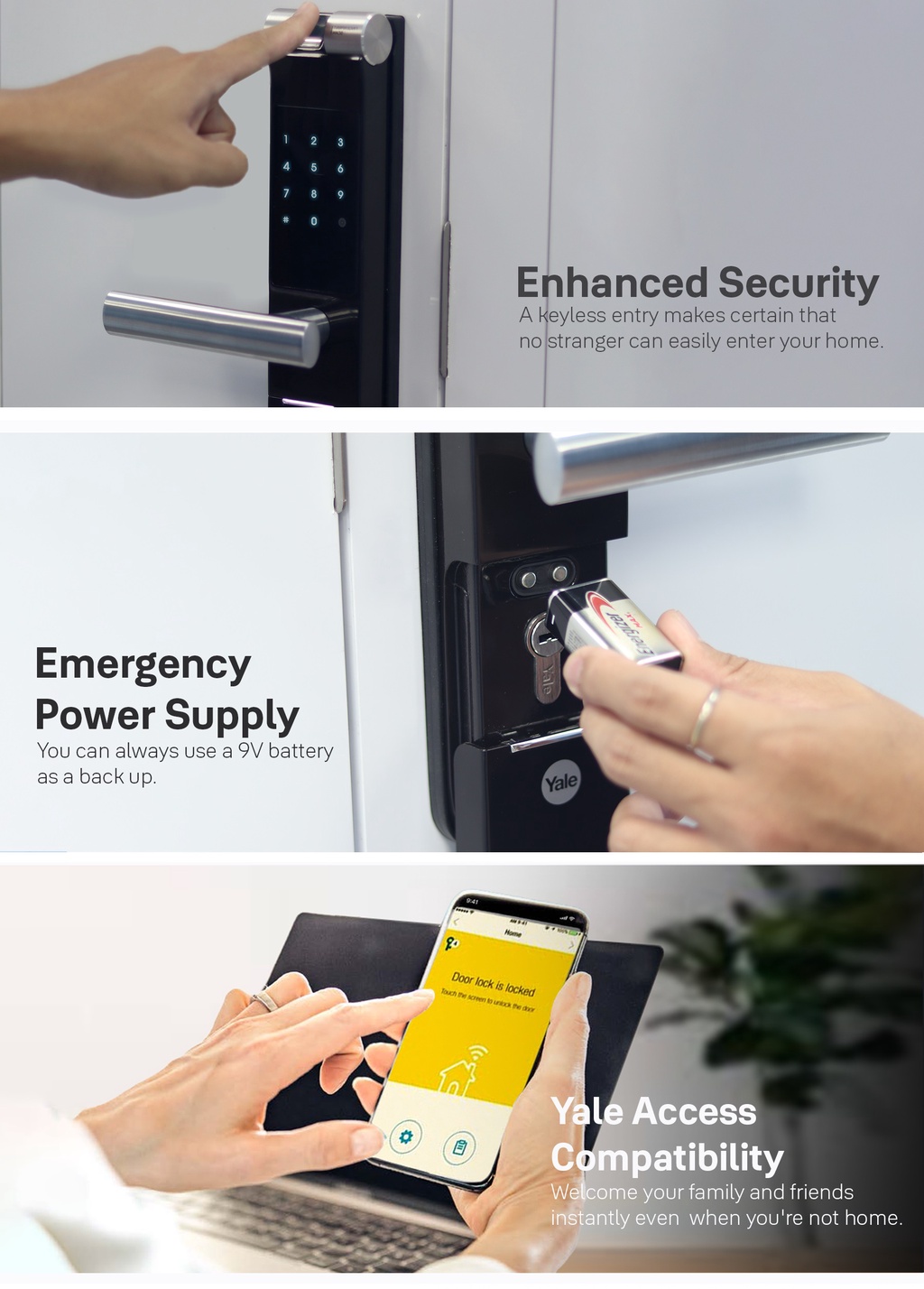 Yale YMF40+ Biometric Mortise Lock plus Bluetooth | Shopee Philippines