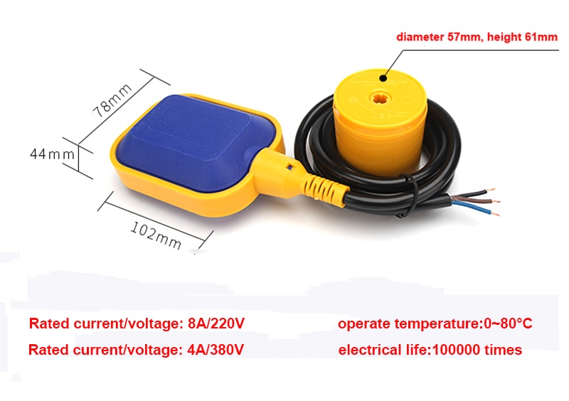 1M 2M 3M 4M 5M Float Switch Water Level Controller Level Gauge Water Tower Automatic Water Tank ...