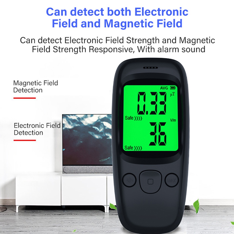 YOLO MALL Electromagnetic Radiation Detector Electric Field Tester ...
