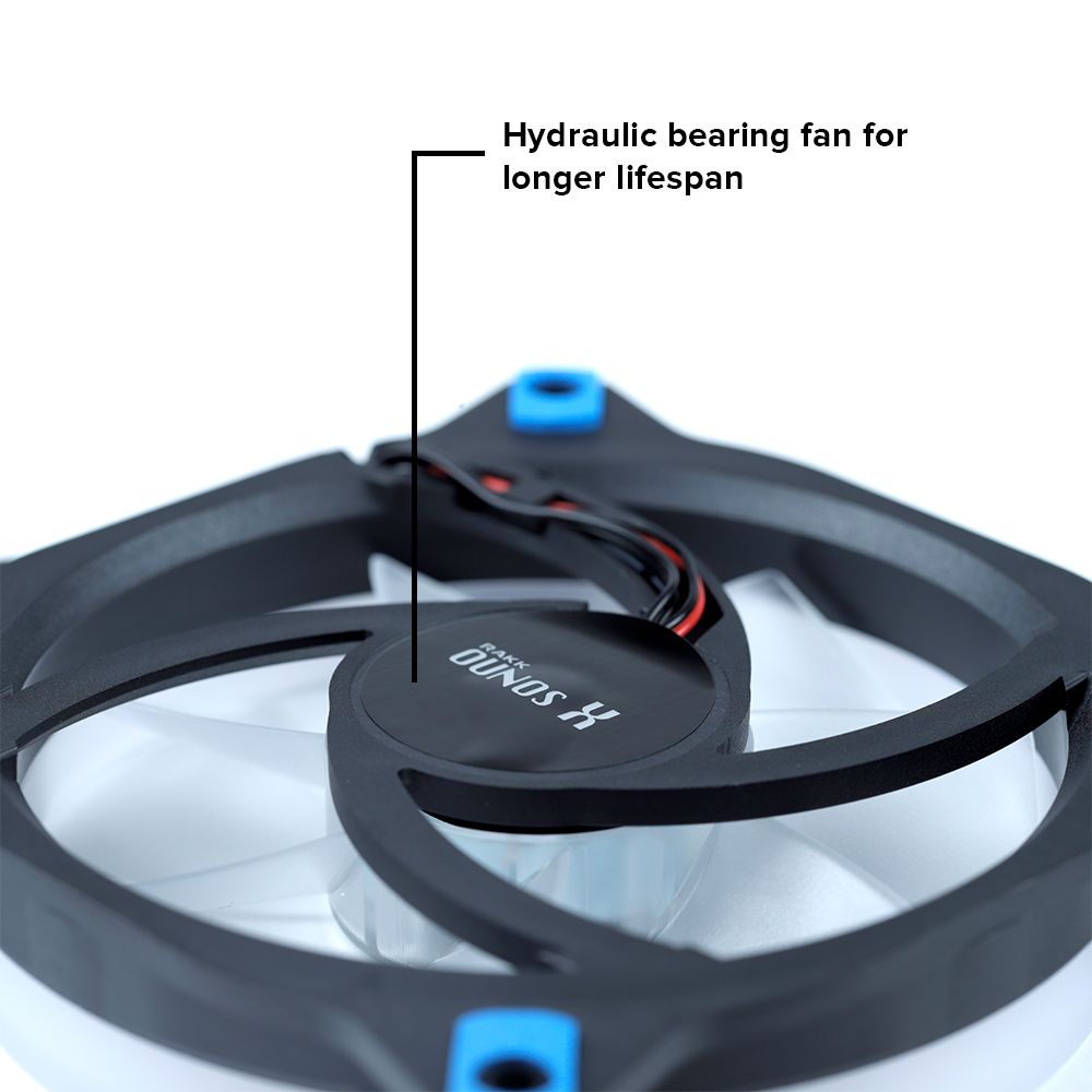 RAKK OUNOS X 120mm Chassis Fan|1300 RPM Eclipse LED Hydraulic Bearing ...