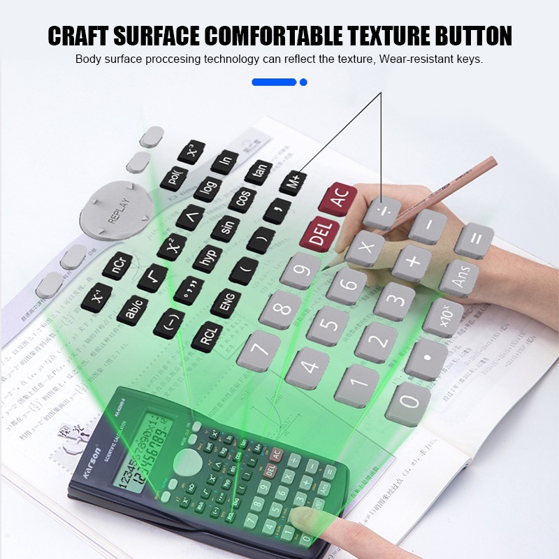 KARSON Scientific Calculator Student Function Matrix Math Calculator ...