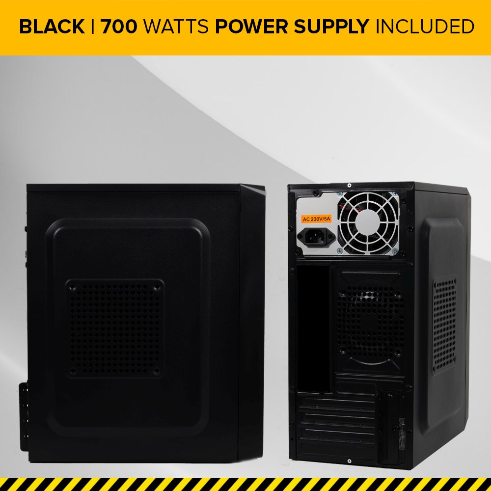 EasyPC | Neutron 165-5 or 165-2 Honeycomb Micro-ATX PC Case with 700W ...