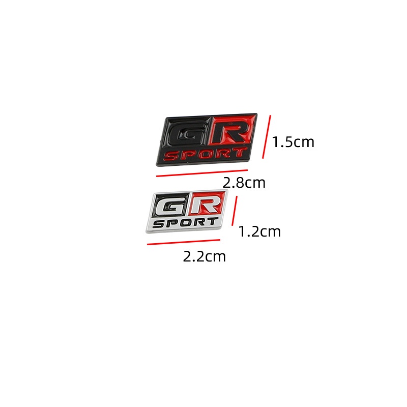 3D metal GR SPORT logo Steering wheel emblem center console decoration ...