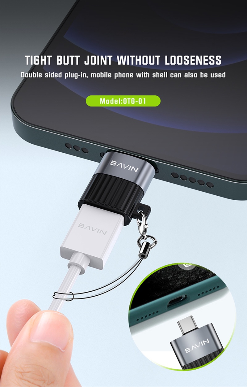 BAVIN A1 USB3.0 Adapter Reader Universal OTG Adapter for Micro / iPh ...