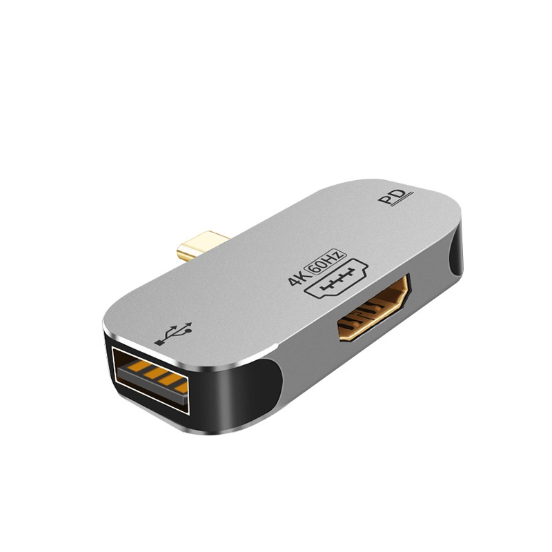3 In 1 USBC Hub Type C To HDMI-compatible 4K 60Hz Adapter PD Fast ...
