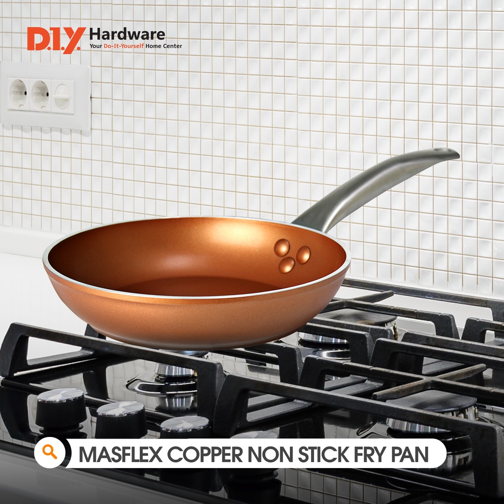 Masflex Copper Series 28 cm Non Stick Fry Pan Induction Ready Frying ...