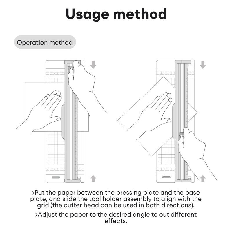 Deli A4/A5 Paper Cutter Sharp Paper Cutting Tool Manual Paper Trimmer ...