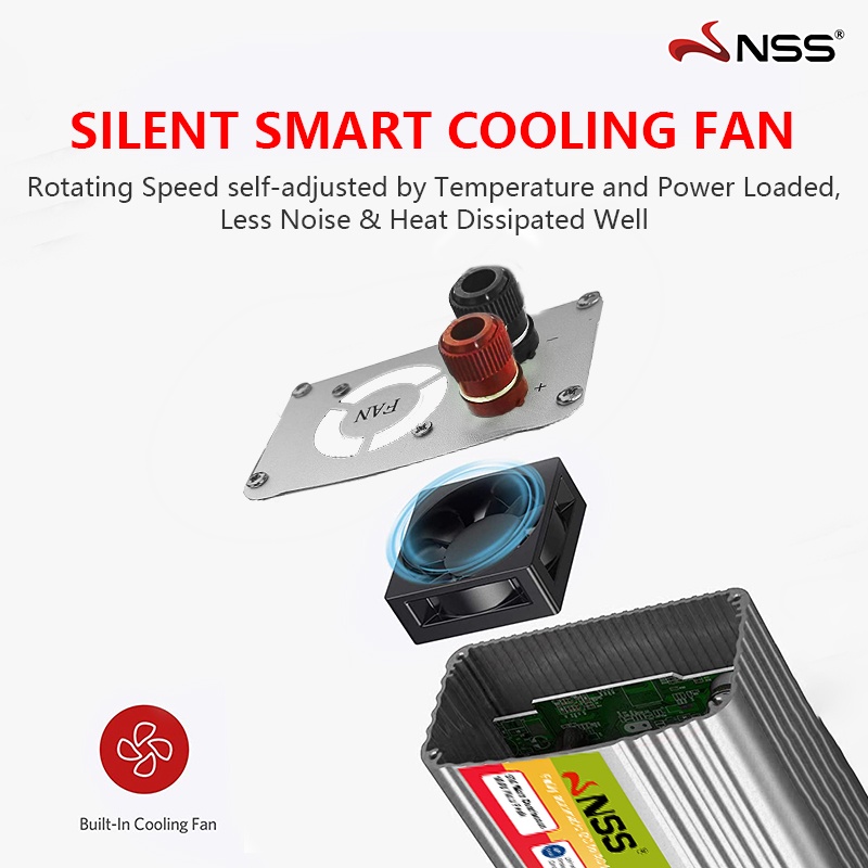 NSS Solar Power Inverter Set 12v to 220 DC to Ac Solar Energy Converter ...
