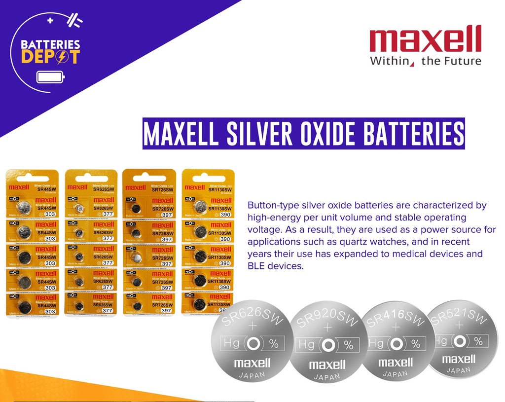 Maxell SR936SW Silver Oxide Battery (sold by piece) | Shopee Philippines