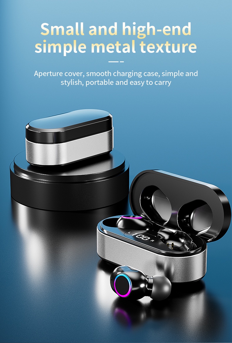 NEW F12 TWS Earbuds Bluetooth 5.2 In Ear Wireless Earphones Noise ...