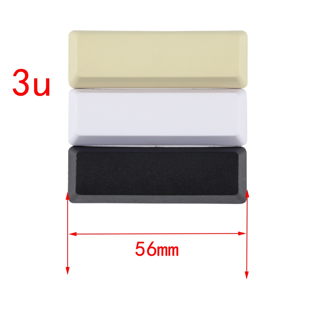 YMDK OEM White Black Thick PBT Blank Additional Keycap Supplement ...
