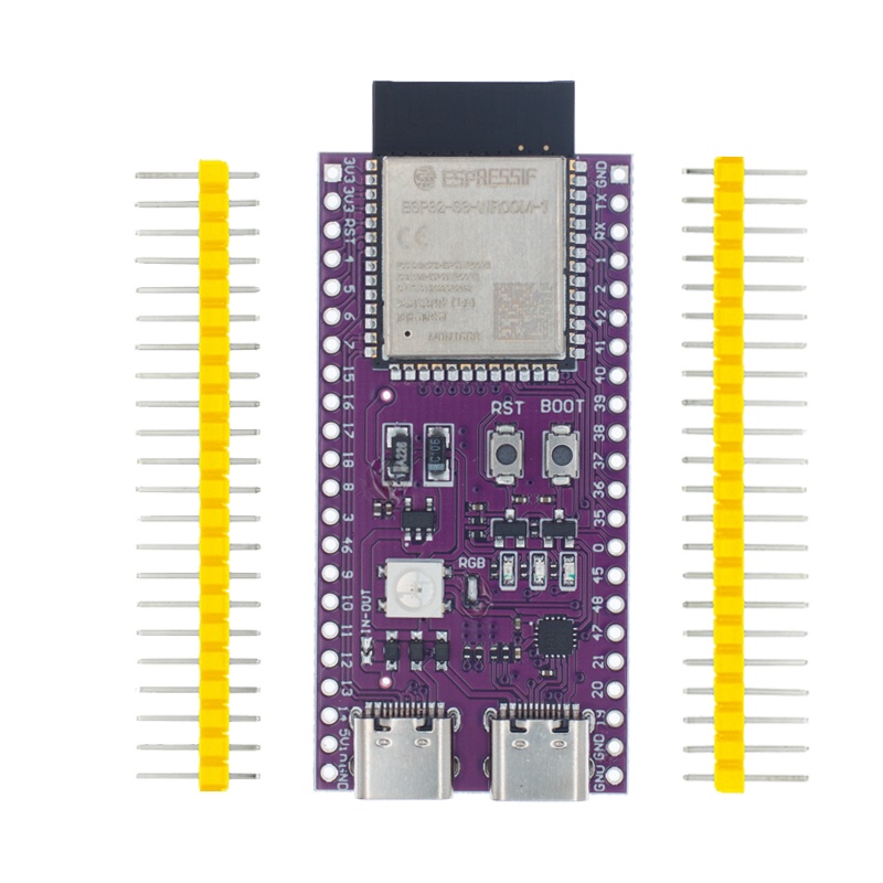 ESP32 / ESP32-C3 / ESP32-S3 Dual Type-C Development Board CORE Board ...