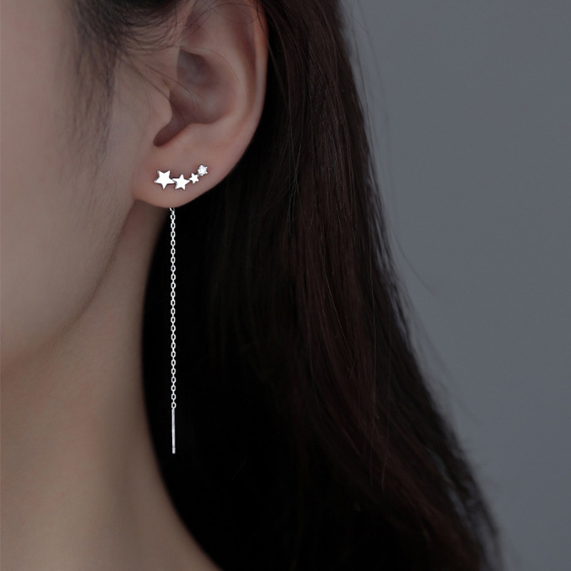 Trend Long Wire Tassel Thread Chain Climb Star Heart Beads Pendants ...
