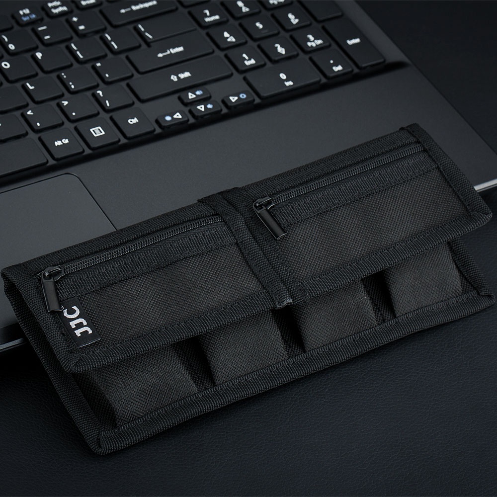 JJC Camera Battery Pouch with Belt Loop Wallet Type Battery Holder ...