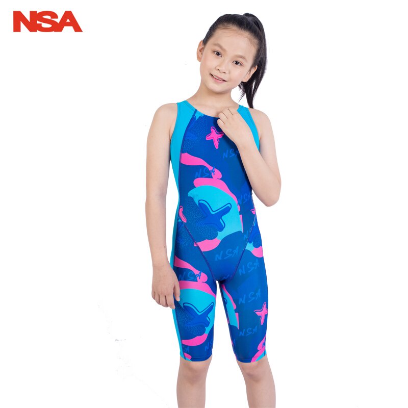 NSA Kids One Piece Swimsuit Swimming Costume 1 Piece Girl Swimsuit ...