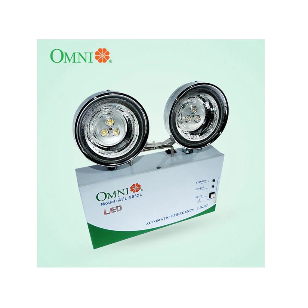 OMNI LED Automatic Emergency Light 12V w/ 2x3W High Power SMT, 14 Hours ...