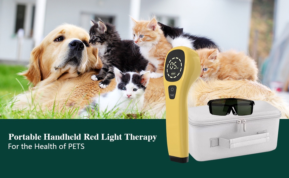 KTS Cold Laser Therapy Vet Device for Pets Red and Infrared Light ...