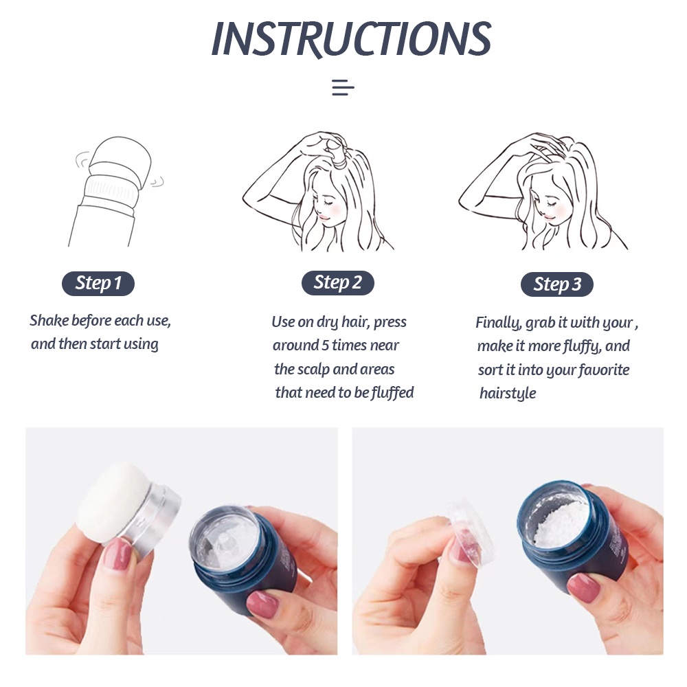 Fujiko Dry Shampoos Hair Bouffant Powder Oil Control Non-wash Dry Hair ...