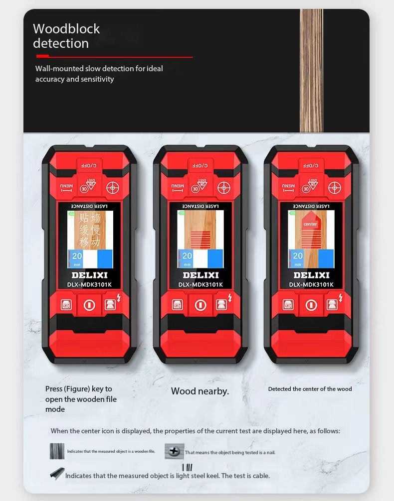 YOLO MALL Multi function wall detector for measuring steel wire ...