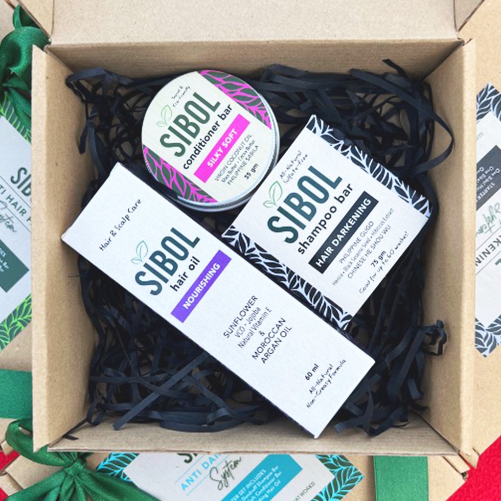 Sibol Hair Darkening Starter Kit (Box Set of 3) | Shopee Philippines