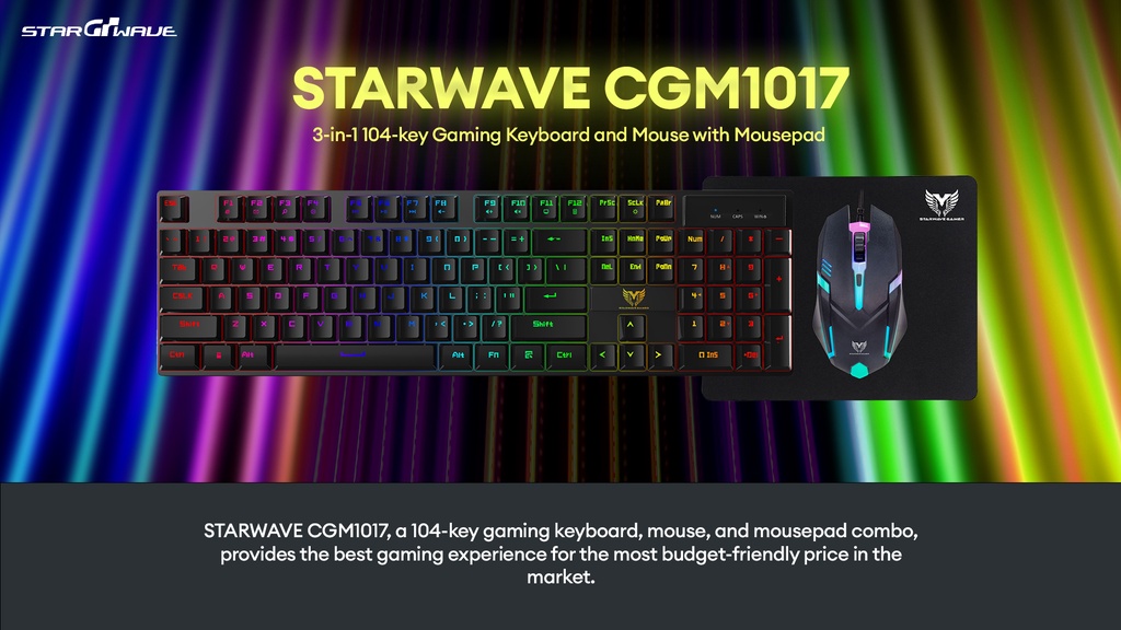 EasyPC | STARWAVE SW-CGM1017 Gaming keyboard and mouse set (Free ...