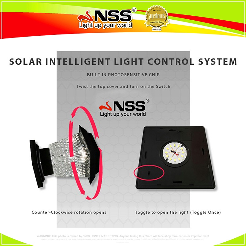 NSS Solar Lamp Lawn solar light outdoor Waterproof Post Lamp Outdoor ...