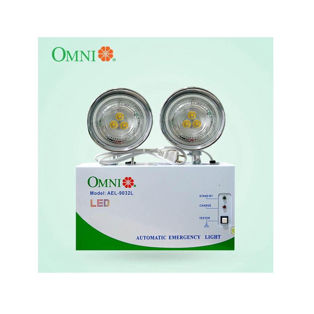 OMNI LED Automatic Emergency Light 12V w/ 2x3W High Power SMT, 14 Hours ...