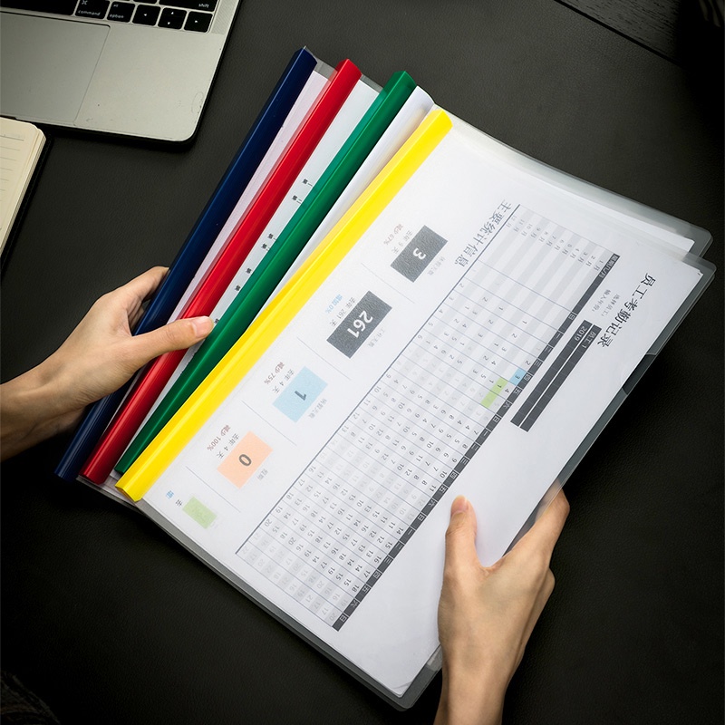 Deli A4 Sliding Folder Report File Storage Paper Folder School ...