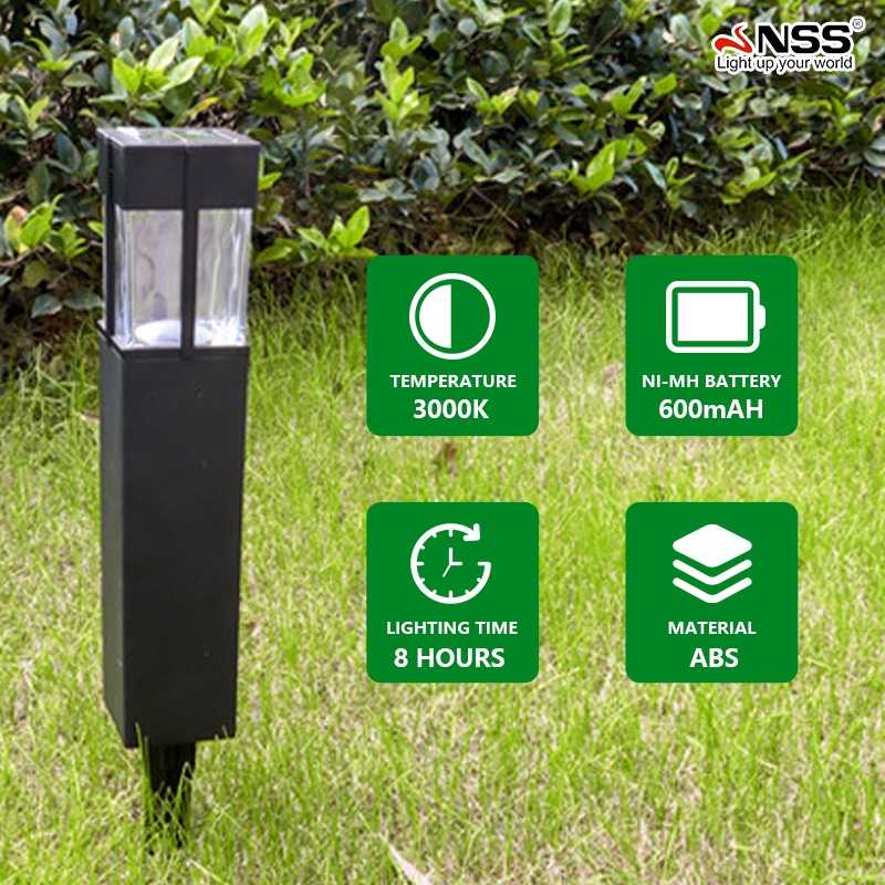 NSS Solar Lamp Pathway Lights Outdoor Waterproof Garden Light LED Light ...