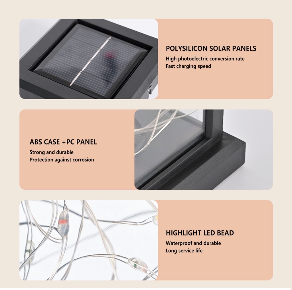 NSS solar candle light lantern LED automatic sensor waterproof garden ...